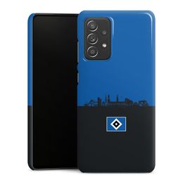 DeinDesign Galaxy A52s 5G Handy Premium Case Smartphone Handyh&uuml;lle Schutzh&uuml;lle gl&auml;nzend Hsv Skyline Hamburg Premium Case