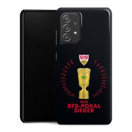 DeinDesign Galaxy A52s 5G Handy Premium Case Smartphone Handyh&uuml;lle Schutzh&uuml;lle gl&auml;nzend Official Licensed Product Vfb Stuttgart Trophy Premium Case
