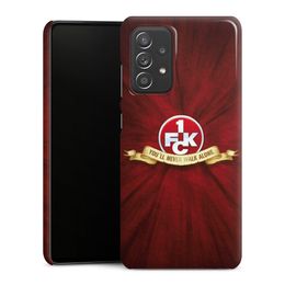 DeinDesign Galaxy A52s 5G Handy Premium Case Smartphone Handyh&uuml;lle Schutzh&uuml;lle gl&auml;nzend Logo 1. Fc Kaiserslautern Official Licensed Product Premium Case