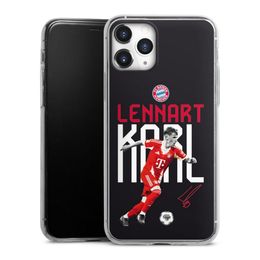 DeinDesign iPhone 11 Pro Handy Slim Case Silikon Handyh&uuml;lle transparent H&uuml;lle extra d&uuml;nn Fcb Lennart Karl Official Licensed Product Silikon Slim Case