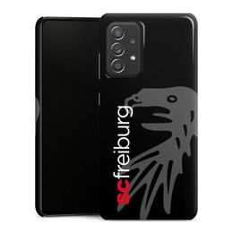 DeinDesign Galaxy A52s 5G Handy Premium Case Smartphone Handyh&uuml;lle Schutzh&uuml;lle gl&auml;nzend Sc Freiburg Logo Official Licensed Product Premium Case