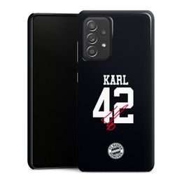 DeinDesign Galaxy A52s 5G Handy Premium Case Smartphone Handyh&uuml;lle Schutzh&uuml;lle gl&auml;nzend Lennart Karl Merchandise Fc Bayern M&uuml;nchen Premium Case