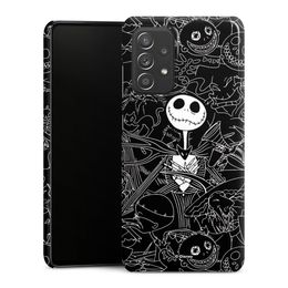 DeinDesign Galaxy A52s 5G Handy Premium Case Smartphone Handyh&uuml;lle Schutzh&uuml;lle gl&auml;nzend Disney Nightmare Before Christmas Halloween Premium Case