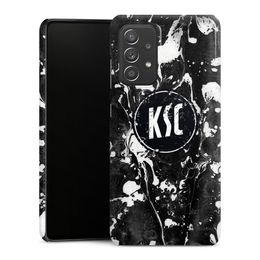 DeinDesign Galaxy A52s 5G Handy Premium Case Smartphone Handyh&uuml;lle Schutzh&uuml;lle gl&auml;nzend Ksc Official Licensed Product Karlsruher Sc Premium Case