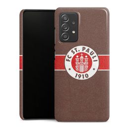 DeinDesign Galaxy A52s 5G Handy Premium Case Smartphone Handyh&uuml;lle Schutzh&uuml;lle gl&auml;nzend Logo Official Licensed Product Fc St. Pauli Premium Case