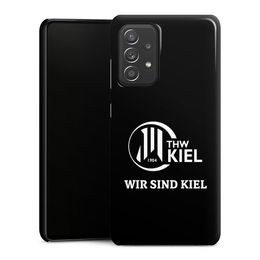 DeinDesign Galaxy A52s 5G Handy Premium Case Smartphone Handyh&uuml;lle Schutzh&uuml;lle gl&auml;nzend Handball Merchandise Thw Kiel Premium Case