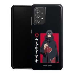 DeinDesign Galaxy A52s 5G Handy Premium Case Smartphone Handyh&uuml;lle Schutzh&uuml;lle gl&auml;nzend Official Licensed Product Naruto Shippuden Itachi Uchiha Premium Case
