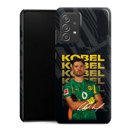 DeinDesign Galaxy A52s 5G Handy Premium Case Smartphone Handyh&uuml;lle Schutzh&uuml;lle gl&auml;nzend Borussia Dortmund Gregor Kobel Bvb Premium Case