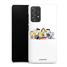 DeinDesign Galaxy A52s 5G Handy Premium Case Smartphone Handyh&uuml;lle Schutzh&uuml;lle gl&auml;nzend Merchandise Kindheit Peanuts Premium Case