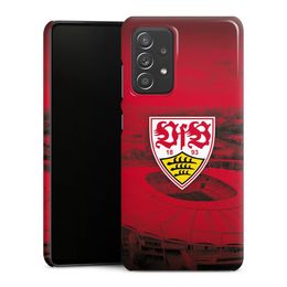 DeinDesign Galaxy A52s 5G Handy Premium Case Smartphone Handyh&uuml;lle Schutzh&uuml;lle gl&auml;nzend Vfb Stuttgart Official Licensed Product Stadium Premium Case