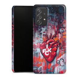 DeinDesign Galaxy A52s 5G Handy Premium Case Smartphone Handyh&uuml;lle Schutzh&uuml;lle gl&auml;nzend 1. Fc Kaiserslautern 1. Fck Heart Premium Case