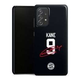 DeinDesign Galaxy A52s 5G Handy Premium Case Smartphone Handyh&uuml;lle Schutzh&uuml;lle gl&auml;nzend Jersey Harry Kane Fc Bayern M&uuml;nchen Premium Case