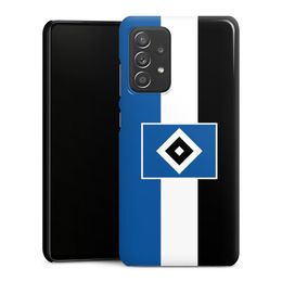 DeinDesign Galaxy A52s 5G Handy Premium Case Smartphone Handyh&uuml;lle Schutzh&uuml;lle gl&auml;nzend Hsv Hamburger Sv Stripes Premium Case