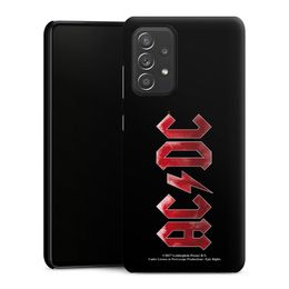 DeinDesign Galaxy A52s 5G Handy Premium Case Smartphone Handyh&uuml;lle Schutzh&uuml;lle matt Acdc Merchandise Logo Premium Case