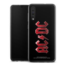 DeinDesign Galaxy A50 Handy Silikon H&uuml;lle Case transparent Handyh&uuml;lle Acdc Merchandise Logo Silikon Case