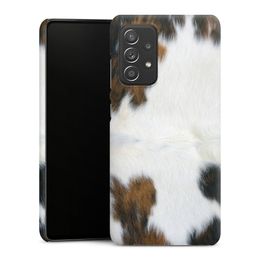 DeinDesign Galaxy A52s 5G Handy Premium Case Smartphone Handyh&uuml;lle Schutzh&uuml;lle matt Fur Cow Skin Cow Premium Case