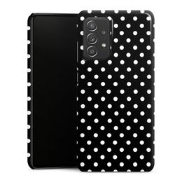 DeinDesign Galaxy A52s 5G Handy Premium Case Smartphone Handyh&uuml;lle Schutzh&uuml;lle gl&auml;nzend Points Polka Dots Retro Premium Case