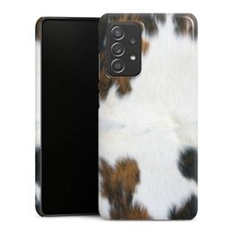 DeinDesign Galaxy A52s 5G Handy Premium Case Smartphone Handyh&uuml;lle Schutzh&uuml;lle gl&auml;nzend Fur Cow Skin Cow Premium Case