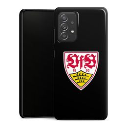 DeinDesign Galaxy A52s 5G Handy Premium Case Smartphone Handyh&uuml;lle Schutzh&uuml;lle gl&auml;nzend Coat Of Arms Vfb Stuttgart Official Licensed Product Premium Case
