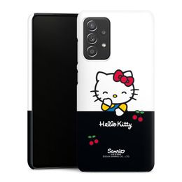 DeinDesign Galaxy A52s 5G Handy Premium Case Smartphone Handyh&uuml;lle Schutzh&uuml;lle gl&auml;nzend Official Licensed Product Hello Kitty Cherry Premium Case