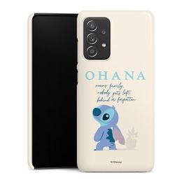 DeinDesign Galaxy A52s 5G Handy Premium Case Smartphone Handyh&uuml;lle Schutzh&uuml;lle gl&auml;nzend Disney Lilo & Stitch Official Licensed Product Premium Case