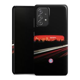 DeinDesign Galaxy A52s 5G Handy Premium Case Smartphone Handyh&uuml;lle Schutzh&uuml;lle gl&auml;nzend Fcb Fc Bayern M&uuml;nchen Stadium Premium Case
