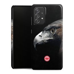 DeinDesign Galaxy A52s 5G Handy Premium Case Smartphone Handyh&uuml;lle Schutzh&uuml;lle gl&auml;nzend European Cup Eintracht Frankfurt Official Licensed Product Premium Case