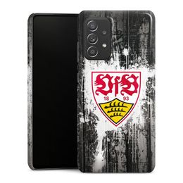 DeinDesign Galaxy A52s 5G Handy Premium Case Smartphone Handyh&uuml;lle Schutzh&uuml;lle gl&auml;nzend Official Licensed Product Bundesliga Vfb Stuttgart Premium Case