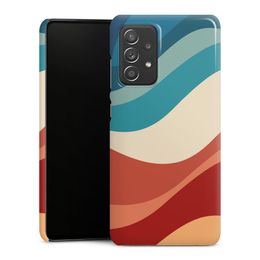 DeinDesign Galaxy A52s 5G Handy Premium Case Smartphone Handyh&uuml;lle Schutzh&uuml;lle gl&auml;nzend Ombre Wave Colour Premium Case