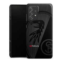 DeinDesign Galaxy A52s 5G Handy Premium Case Smartphone Handyh&uuml;lle Schutzh&uuml;lle gl&auml;nzend Sc Freiburg Official Licensed Product Metallic Look Premium Case