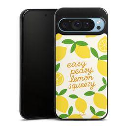 DeinDesign Google Pixel 9 Handy Silikon H&uuml;lle Case schwarz Handyh&uuml;lle Spruch Statement Lemon