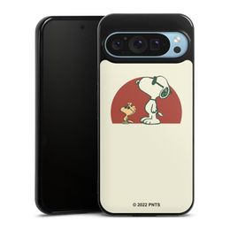 DeinDesign Google Pixel 9 Handy Silikon H&uuml;lle Case schwarz Handyh&uuml;lle Snoopy Official Licensed Product Kindheit