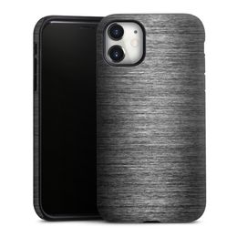 DeinDesign iPhone 11 Handy Panzer Handyh&uuml;lle robuste Outdoor H&uuml;lle Schutzh&uuml;lle matt Metal Anthracite Metallic Look Tough Case