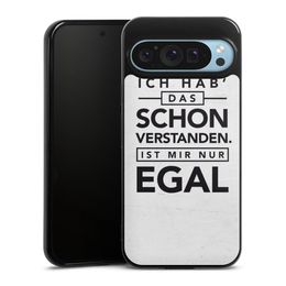 DeinDesign Google Pixel 9 Handy Silikon H&uuml;lle Case schwarz Handyh&uuml;lle Spruch Sayings Statement