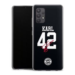 DeinDesign Galaxy A32 4G Handy Silikon H&uuml;lle Case transparent Handyh&uuml;lle Merchandise Fc Bayern M&uuml;nchen Lennart Karl Silikon Case