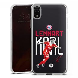 DeinDesign iPhone Xr Handy Silikon H&uuml;lle Case transparent Handyh&uuml;lle Official Licensed Product Fcb Lennart Karl Silikon Case