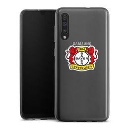 DeinDesign Galaxy A50 Handy Silikon H&uuml;lle Case transparent Handyh&uuml;lle Logo Bayer 04 Leverkusen Official Licensed Product Silikon Case