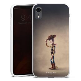 DeinDesign iPhone Xr Handy Silikon H&uuml;lle Case wei&szlig; Handyh&uuml;lle Disney Pixar Toy Story Woody Silikon Case
