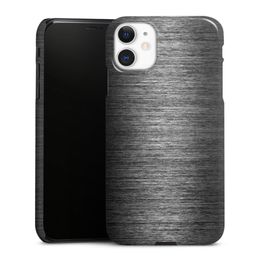 DeinDesign iPhone 11 Handy Premium Case Smartphone Handyh&uuml;lle Schutzh&uuml;lle gl&auml;nzend Metal Anthracite Metallic Look Premium Case