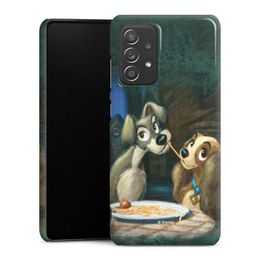 DeinDesign Galaxy A52s 5G Handy Premium Case Smartphone Handyh&uuml;lle Schutzh&uuml;lle gl&auml;nzend Official Licensed Product Disney Lady And The Tramp Premium Case