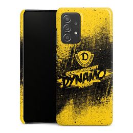 DeinDesign Galaxy A52s 5G Handy Premium Case Smartphone Handyh&uuml;lle Schutzh&uuml;lle gl&auml;nzend Logo Sg Dynamo Dresden Official Licensed Product Premium Case