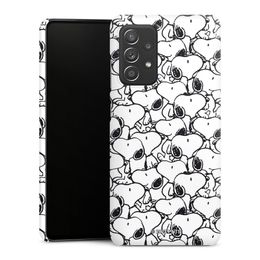 DeinDesign Galaxy A52s 5G Handy Premium Case Smartphone Handyh&uuml;lle Schutzh&uuml;lle gl&auml;nzend Muster Peanuts Snoopy Premium Case