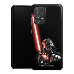 DeinDesign Galaxy A52s 5G Handy Premium Case Smartphone Handyh&uuml;lle Schutzh&uuml;lle gl&auml;nzend Darth Vader Star Wars Merchandise Premium Case