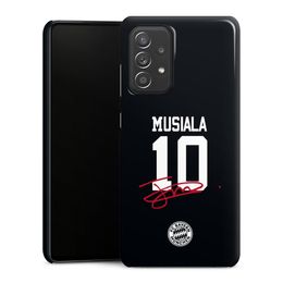 DeinDesign Galaxy A52s 5G Handy Premium Case Smartphone Handyh&uuml;lle Schutzh&uuml;lle gl&auml;nzend Fcb Fc Bayern M&uuml;nchen Jamal Musiala Premium Case