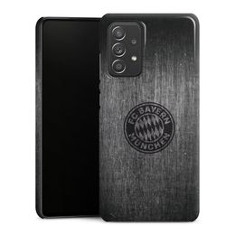 DeinDesign Galaxy A52s 5G Handy Premium Case Smartphone Handyh&uuml;lle Schutzh&uuml;lle gl&auml;nzend Fcb Metallic Look Fc Bayern M&uuml;nchen Premium Case