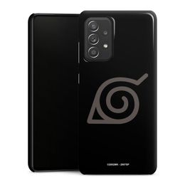 DeinDesign Galaxy A52s 5G Handy Premium Case Smartphone Handyh&uuml;lle Schutzh&uuml;lle gl&auml;nzend Konoha Naruto Shippuden Logo Premium Case