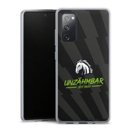 DeinDesign Galaxy S20 FE Handy Silikon H&uuml;lle Case transparent Handyh&uuml;lle Official Licensed Product Borussia M&ouml;nchengladbach Horse Silikon Case