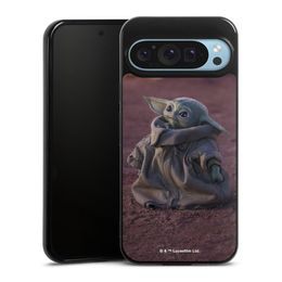 DeinDesign Google Pixel 9 Handy Silikon H&uuml;lle Case schwarz Handyh&uuml;lle The Child Star Wars Baby Yoda