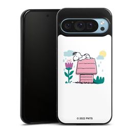 DeinDesign Google Pixel 9 Pro Handy Silikon H&uuml;lle Case schwarz Handyh&uuml;lle Snoopy Dog Official Licensed Product