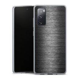 DeinDesign Galaxy S20 FE 5G Handy Silikon H&uuml;lle Case transparent Handyh&uuml;lle Metal Metallic Look Anthracite Silikon Case